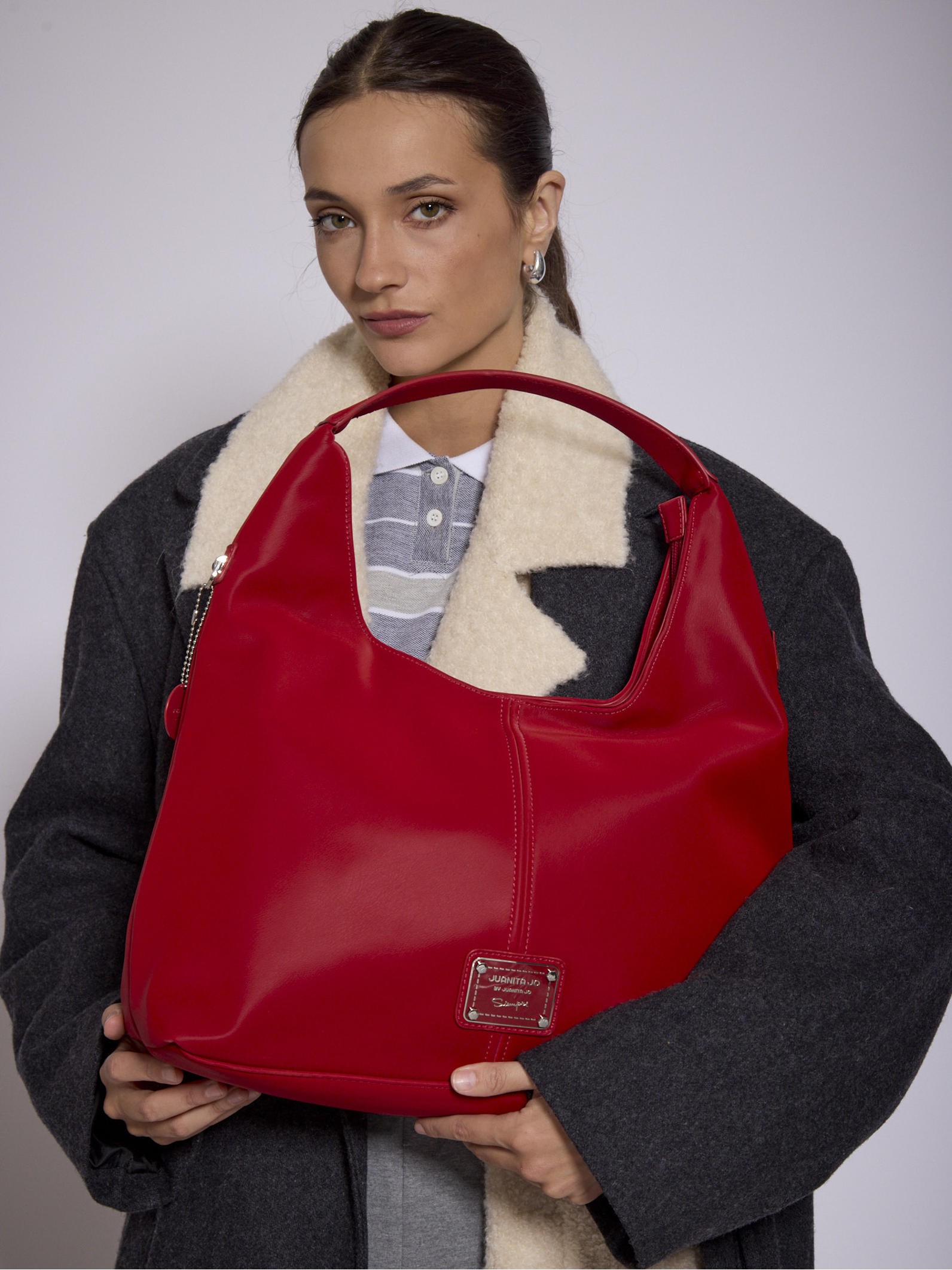 Cartera tipo Hobo Roja Grande Nala Hot Sale | 50% OFF | Juanita Jo
